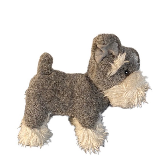 Battat | Toys | Battat Scruffy Salt And Pepper Grey Schnauzer 9x9 Puppy ...